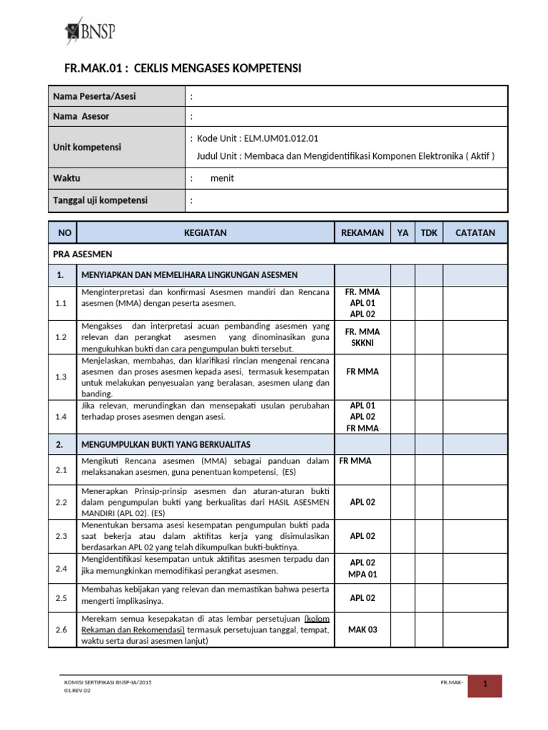 16 FORM MAK 01-Rev.02 Unit 4 | PDF