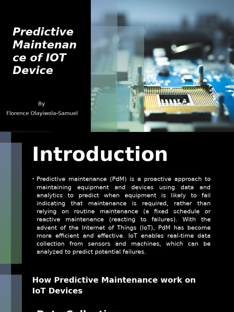 Predictive Maintenance of IOT Device | PDF | Internet Of Things ...