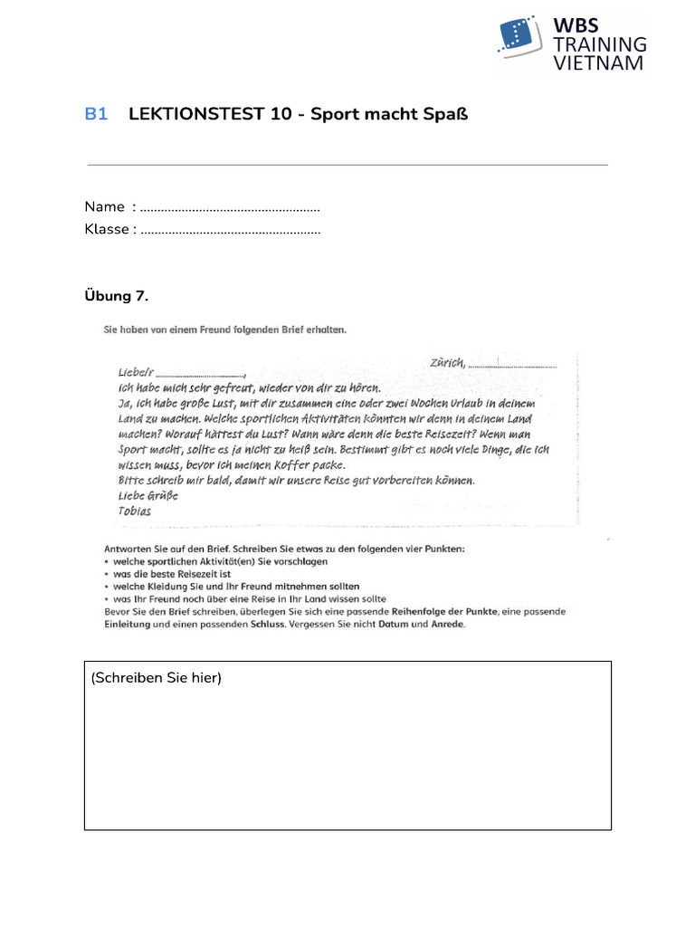 28 bản Lektion 10 | PDF