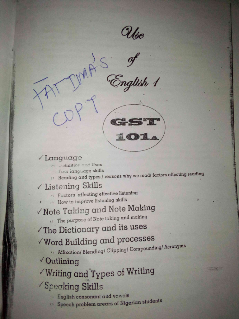 GST 101a Questions & Answer-1 | PDF