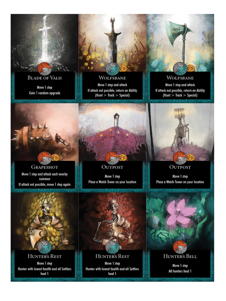Hunterbot Item Cards 002 | PDF