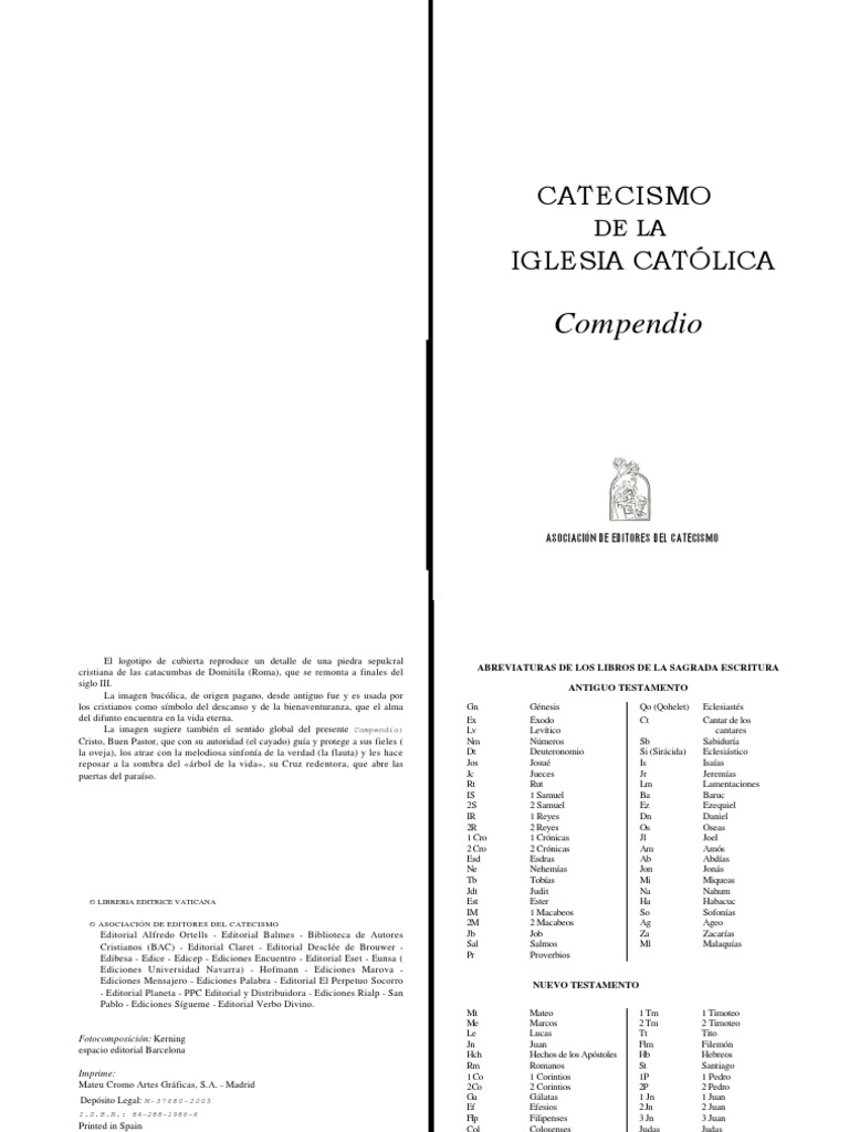 2216 Catecismo de La Iglesia Cat Lica. Compendio | PDF | Cristo (título) | espíritu Santo