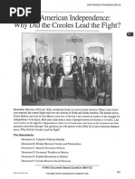 Creoles' Role in Latin American Independence | PDF | Social Science ...