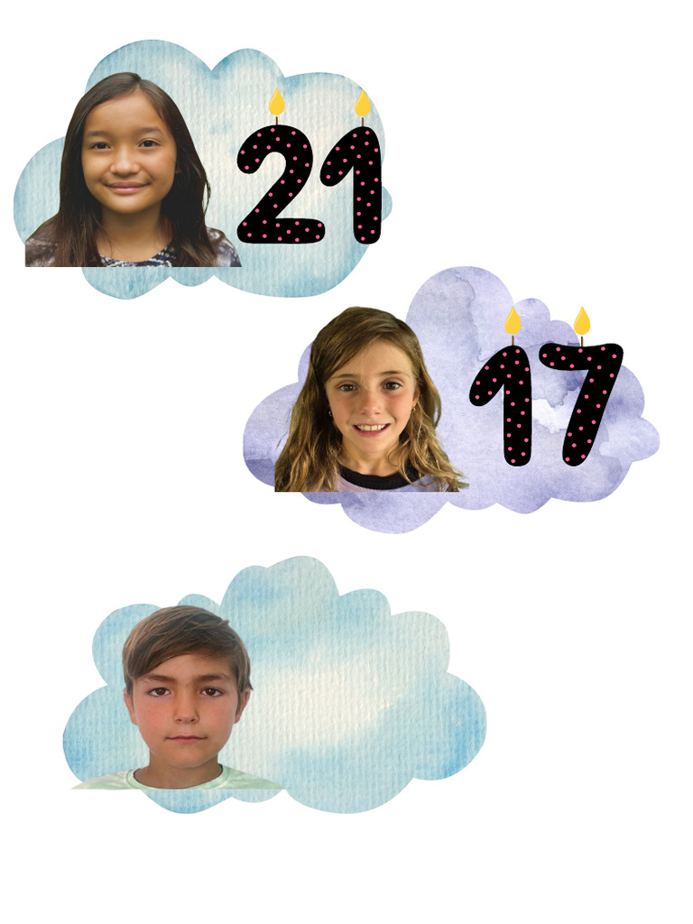 Hot Air Balloon Birthday Chart | PDF