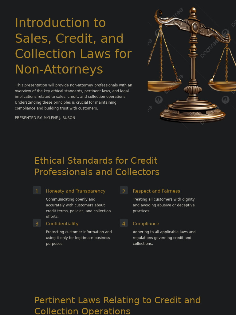 Sales and Credit Law Basics for Non-Attorneys | PDF | Truth In Lending ...