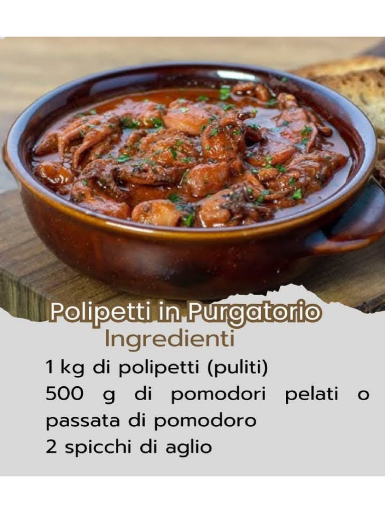 Ricetta Polipetti in Purgatorio | PDF