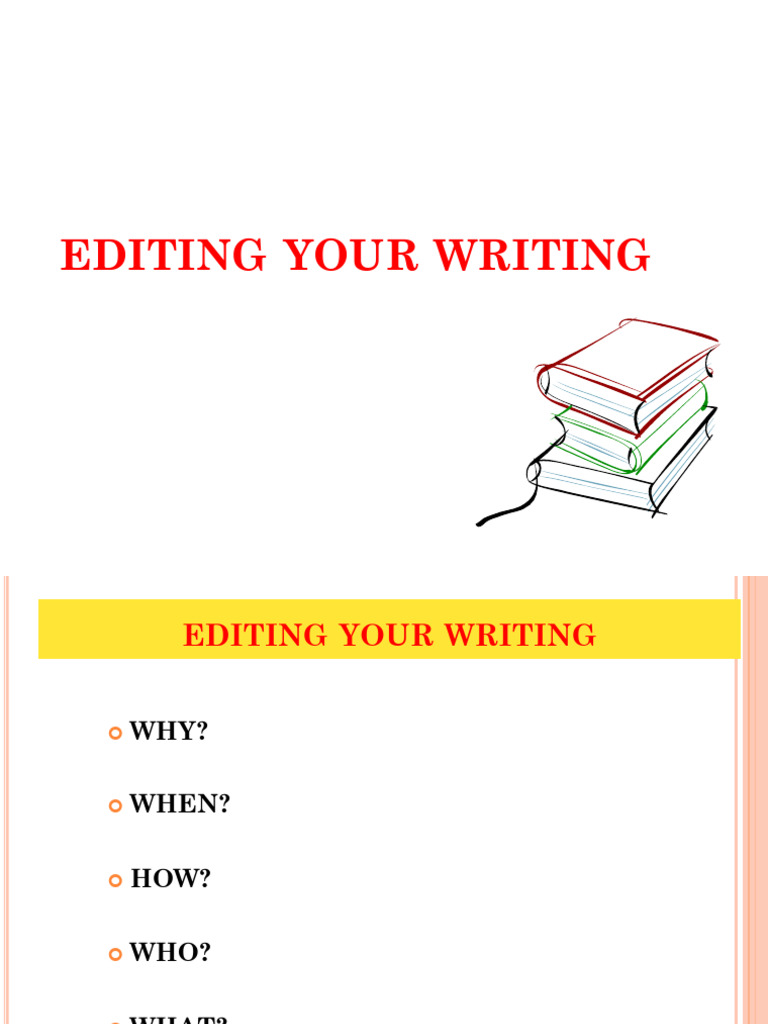Lesson 7 Editing Your Writing | PDF | Proofreading | Editing