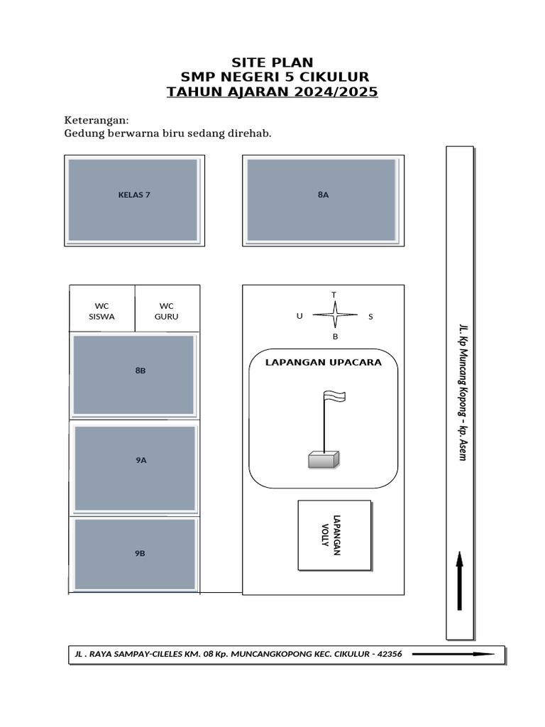 Denah Sekolah 2024-2025 | PDF