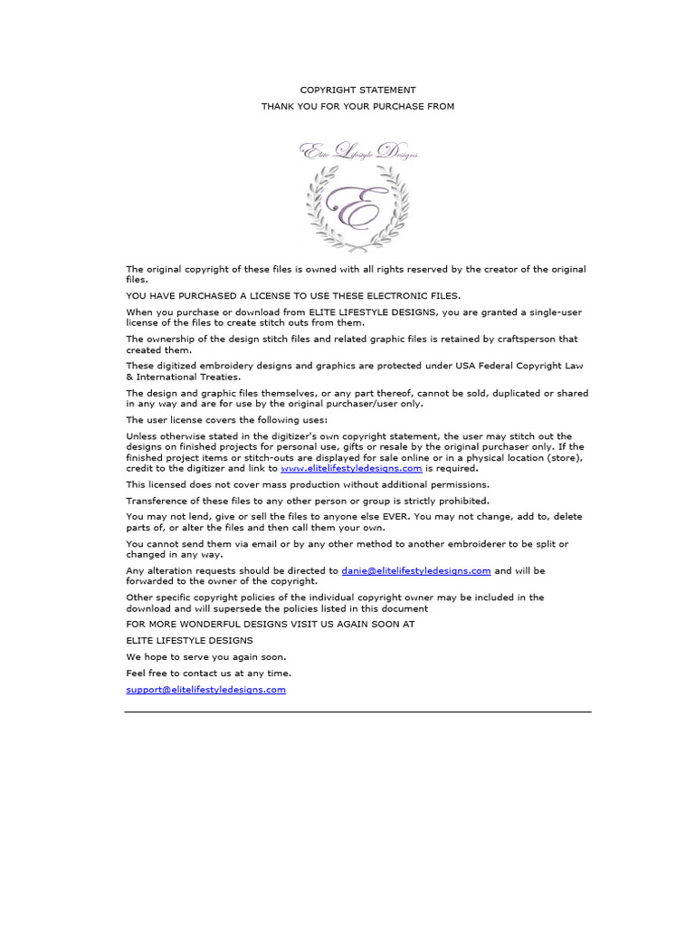 COPYRIGHT STATEMENT-EDL | PDF