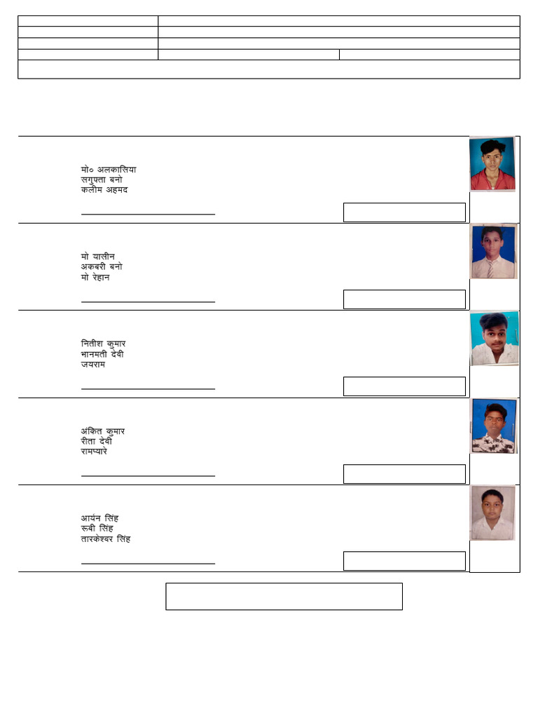 NominalRollClass11 | PDF | Physical Sciences | Natural Sciences