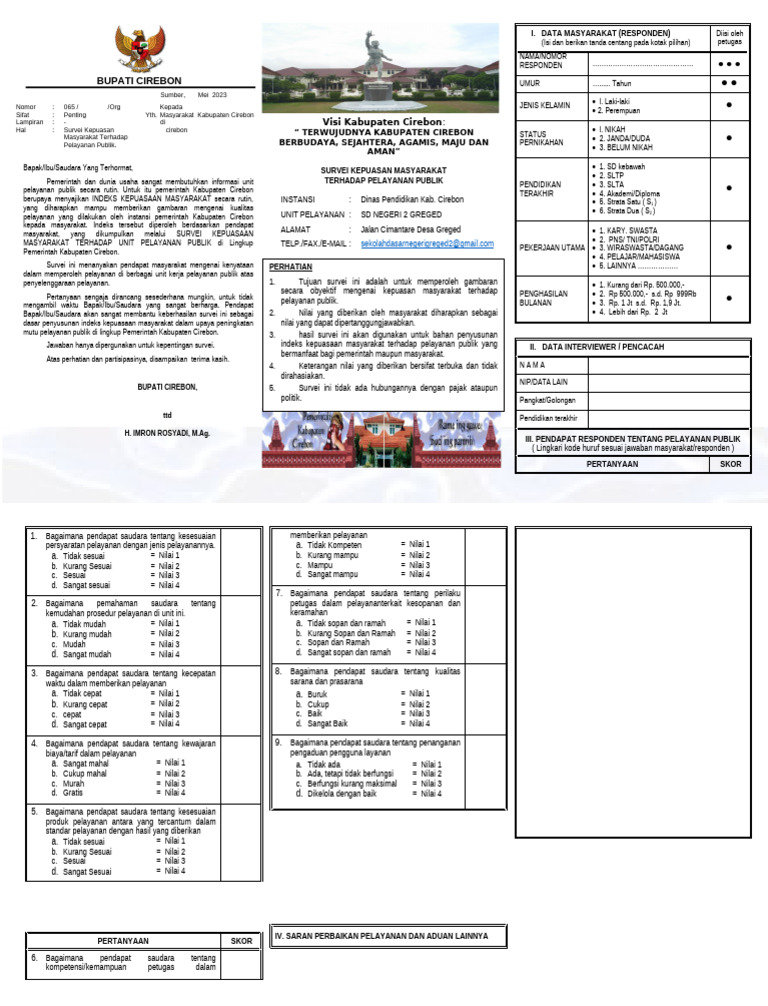 Kuisioner_Survey_SKM[1] | PDF