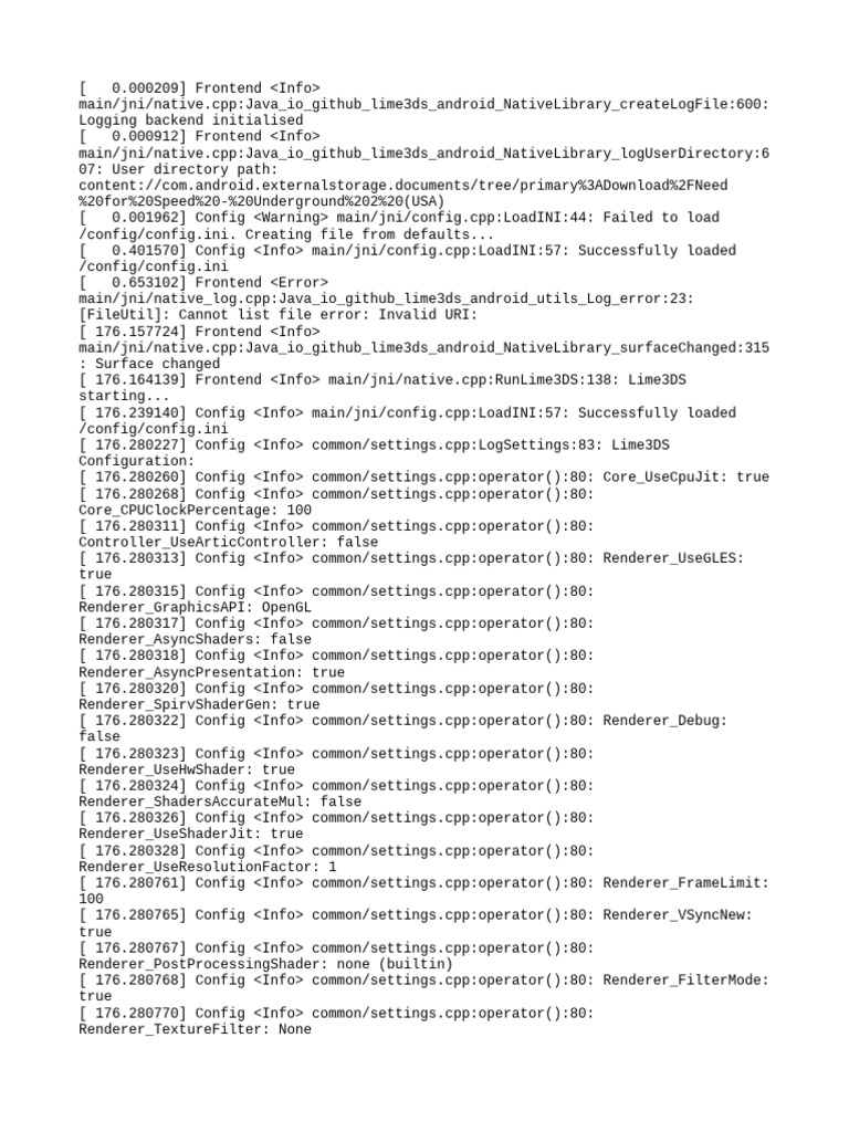 Lime3ds Log | PDF | System Software | Computing