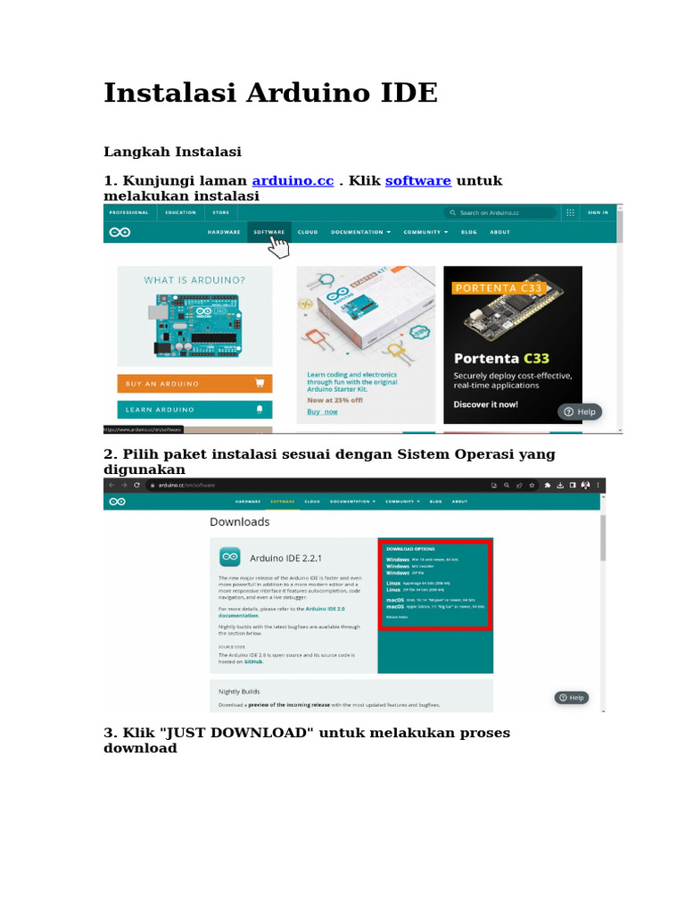 Instalasi Arduino IDE | PDF