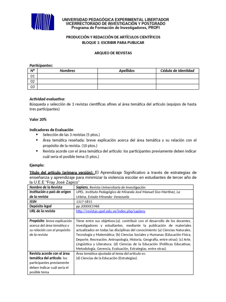 Formato asignación Bloque 1 (1) | PDF | Pedagogía | Aprendizaje