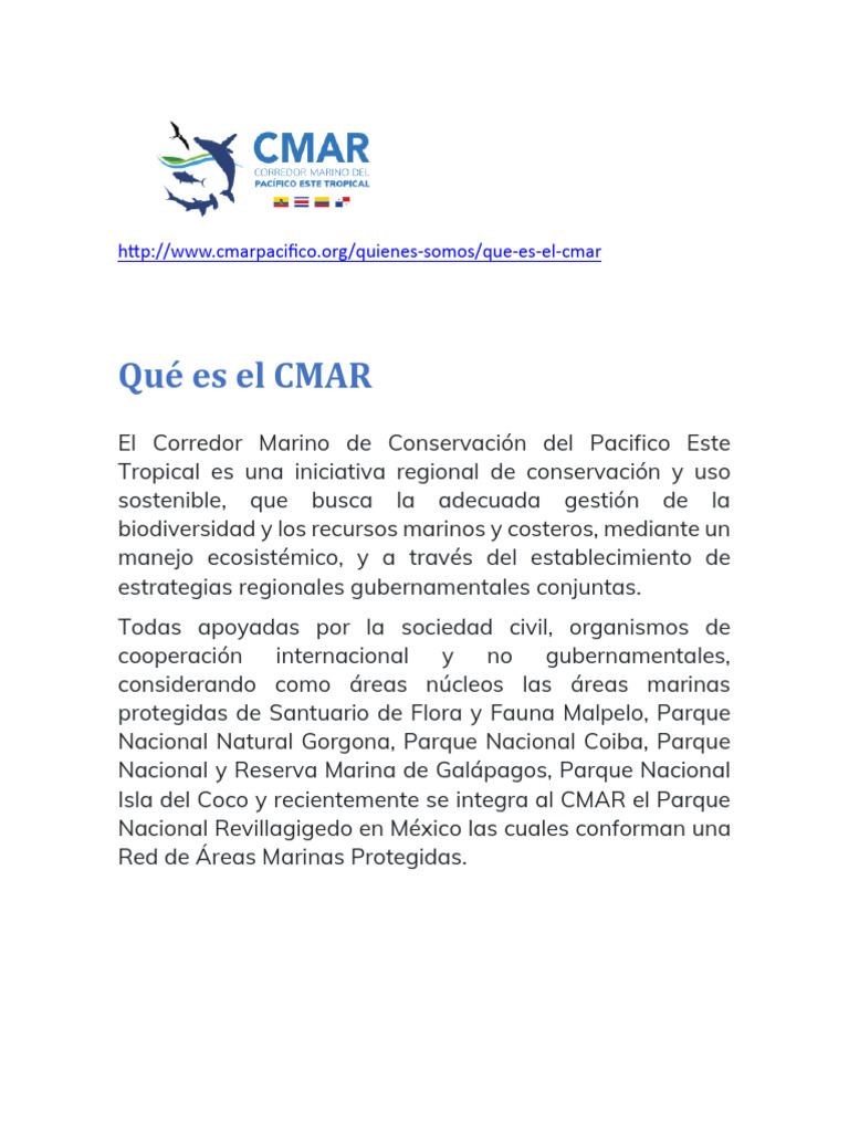 Qué Es El CMAR | PDF | parque Nacional | Turismo