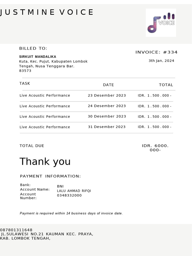 716055255-Contoh-invoice-jasa-pengisi-musik | PDF