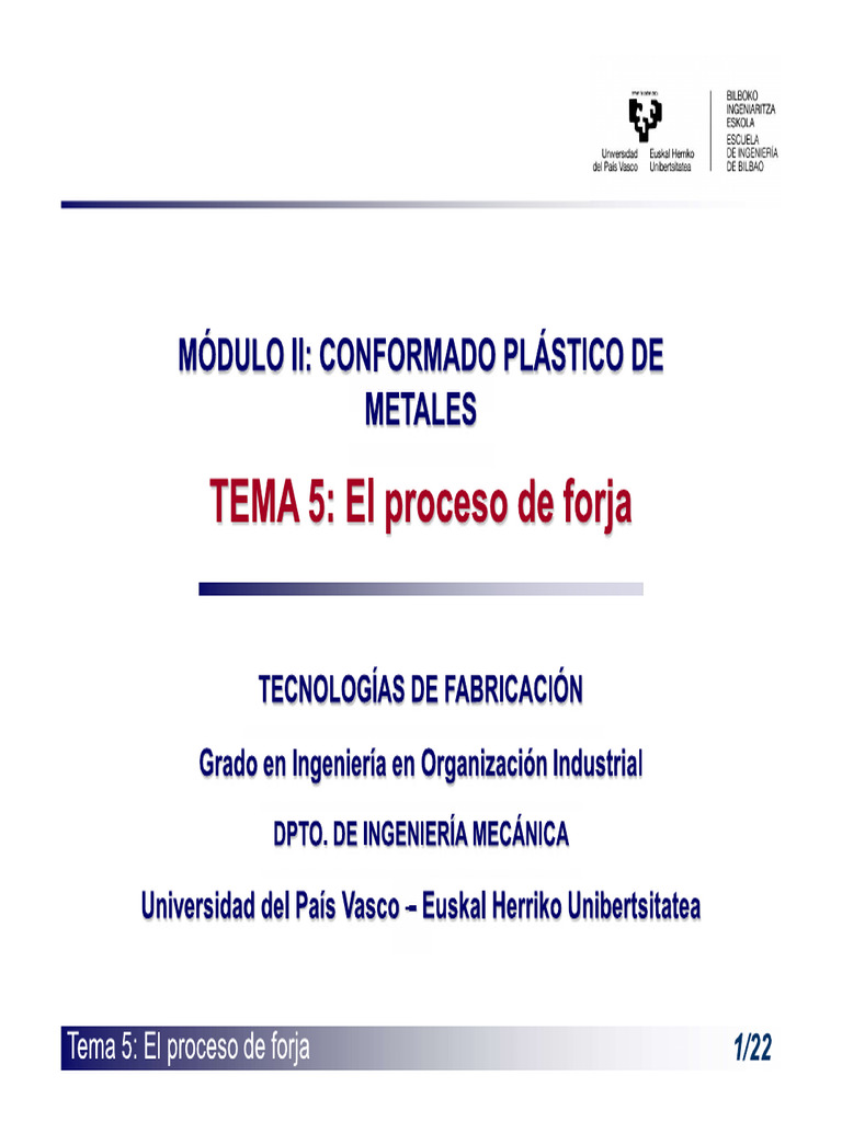 T05 - El Proceso de Forja-2 | PDF