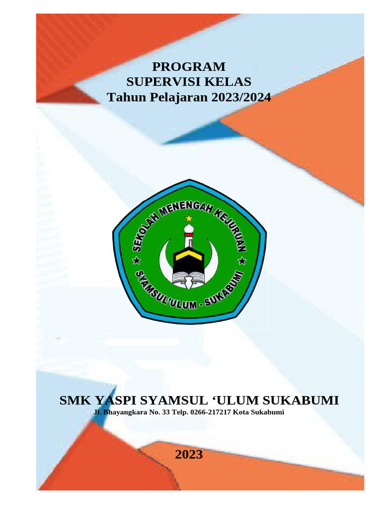 PROGRAM SUPERVISI 2024 | PDF