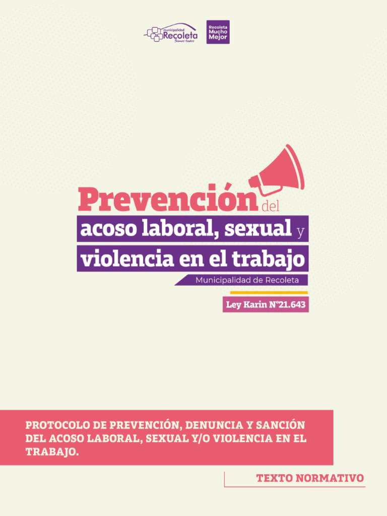 Protocolo Final Ley Karin 1 | PDF | Acoso sexual | Sexismo
