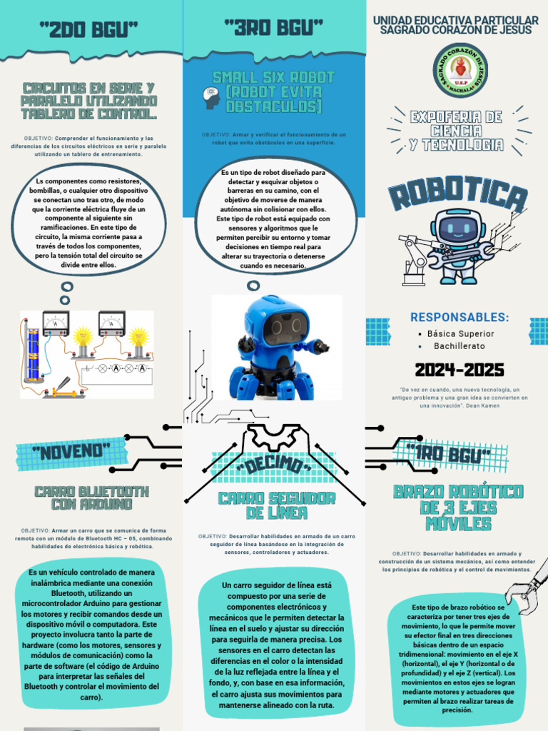 Triptico Roboticaa | PDF | Eje | Arduino