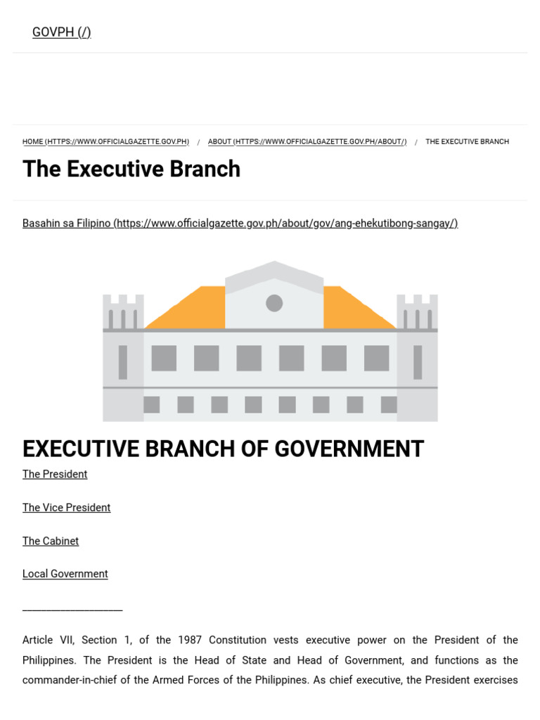 The Executive Branch _ Official Gazette of the Republic of the ...