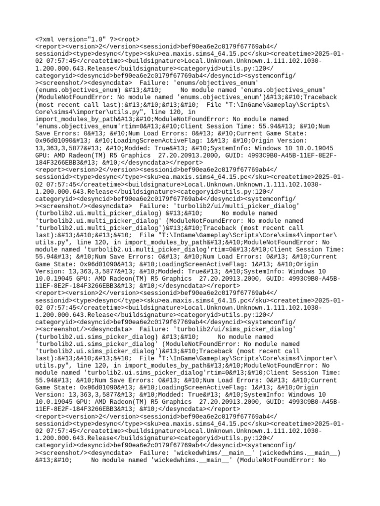 lastException_63871513575 | PDF | Graphics Processing Unit | Windows 10