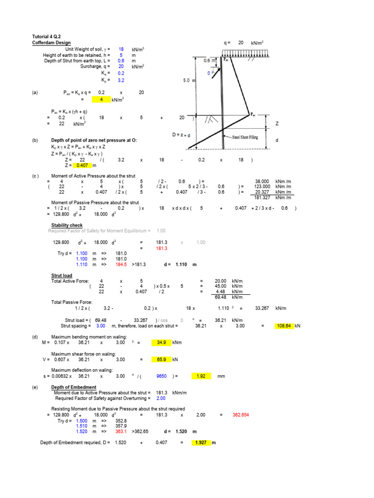 CON4318 - Tutorial - Soln T4 Q2 | PDF | Continuum Mechanics | Classical Mechanics