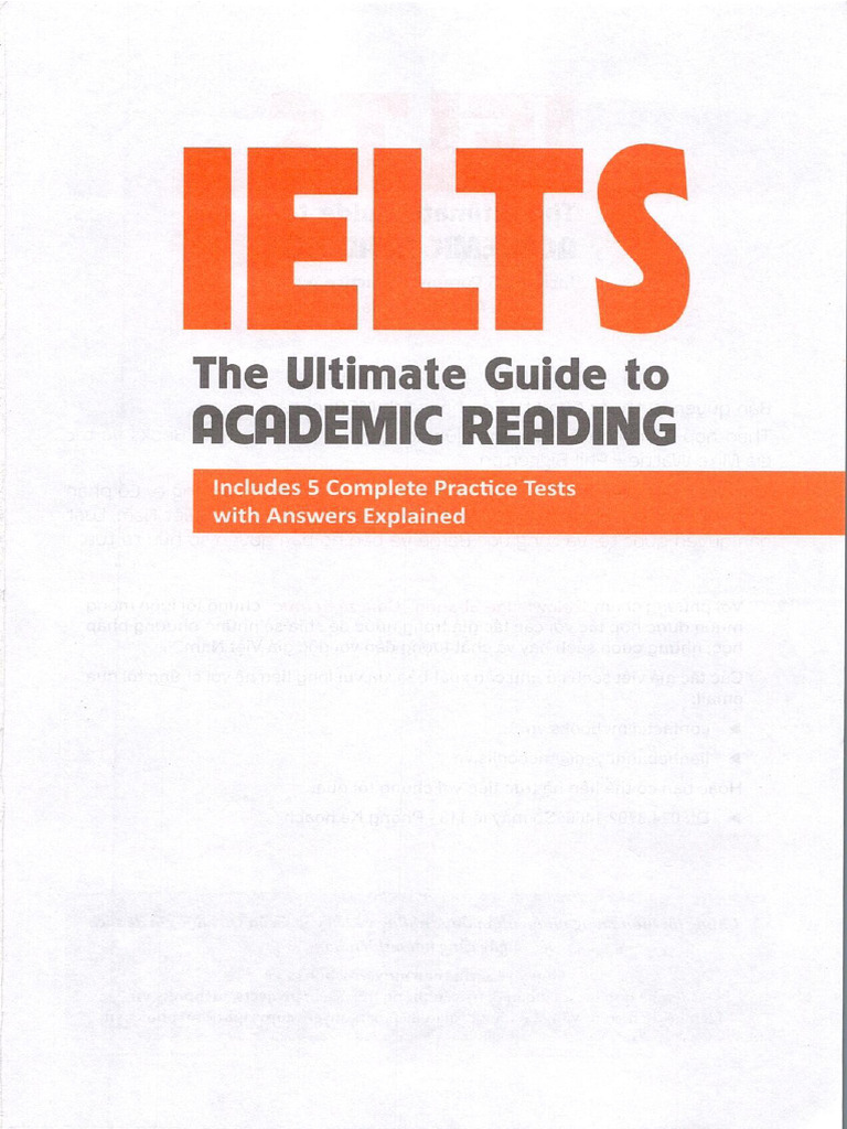 Ielts The Ultimate Guide To Academic Reading Mike - 0001 | PDF