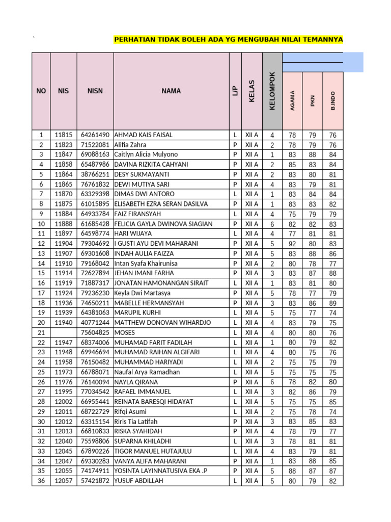 Template Untuk Pdss 2025 | PDF