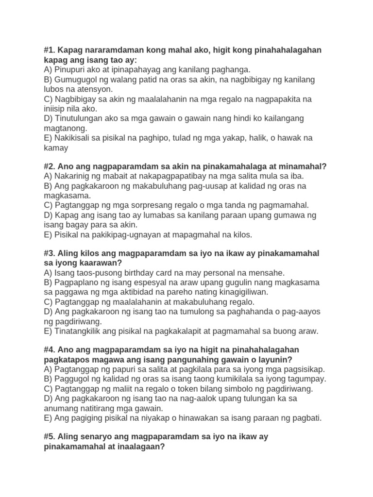Love Language | PDF