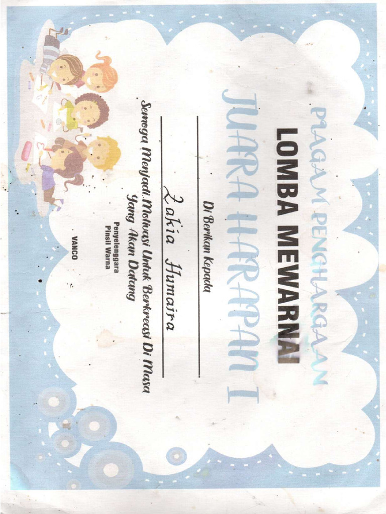 ZAKIA HUMAIRA SERTIFIKAT (3) | PDF