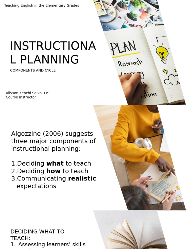 Instructional Planning | PDF | Learning | Educational Assessment