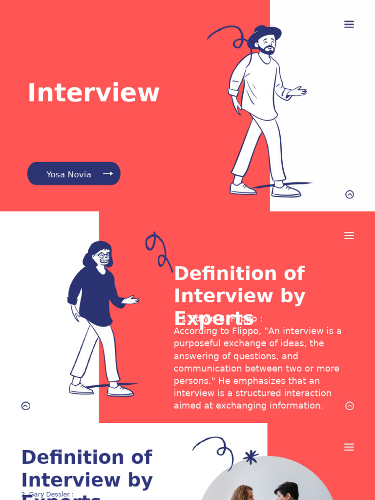 Definition of Interview by Experts Yosa Novia | PDF | Interview ...