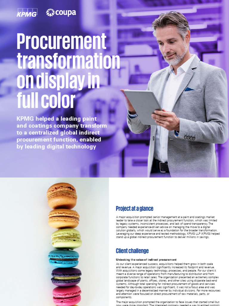 KPMG - Procurement Transformation On Display in Full Color | PDF ...