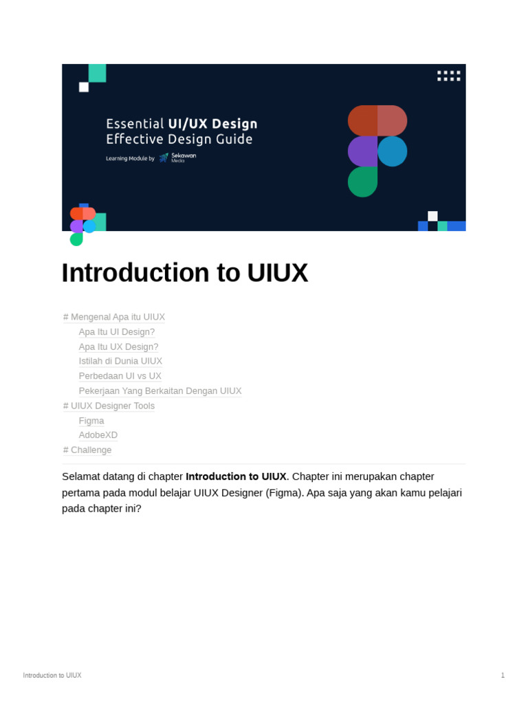 1. Introduction to UIUX | PDF