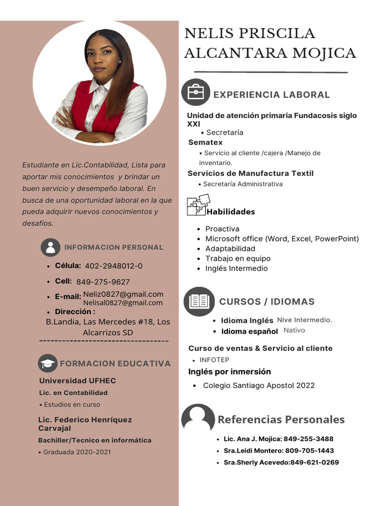 Curriculum Vitae Nelis Alcántara | PDF
