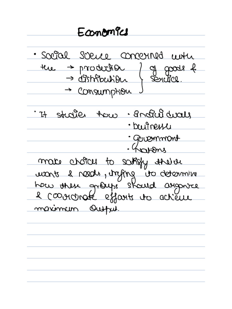 Economics Mod 1 Part A | PDF
