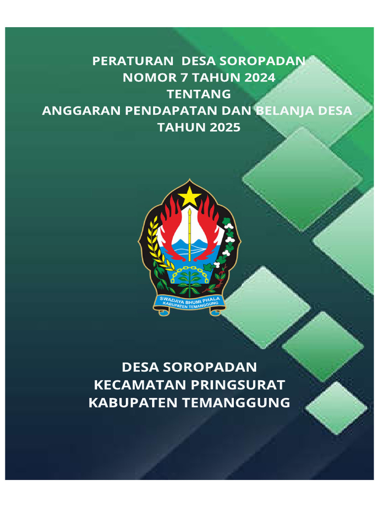 Cover Apbdes Dan Perkades. Fixspdf | PDF