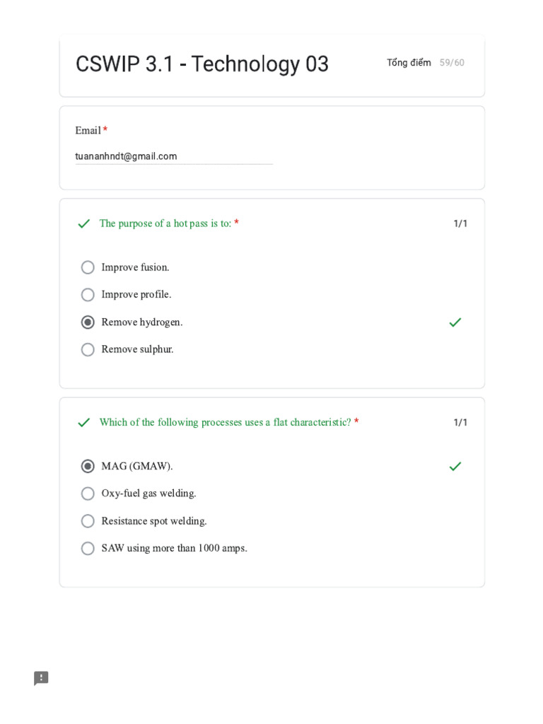 CSWIP 3.1-Technology 03_250112_0 | PDF
