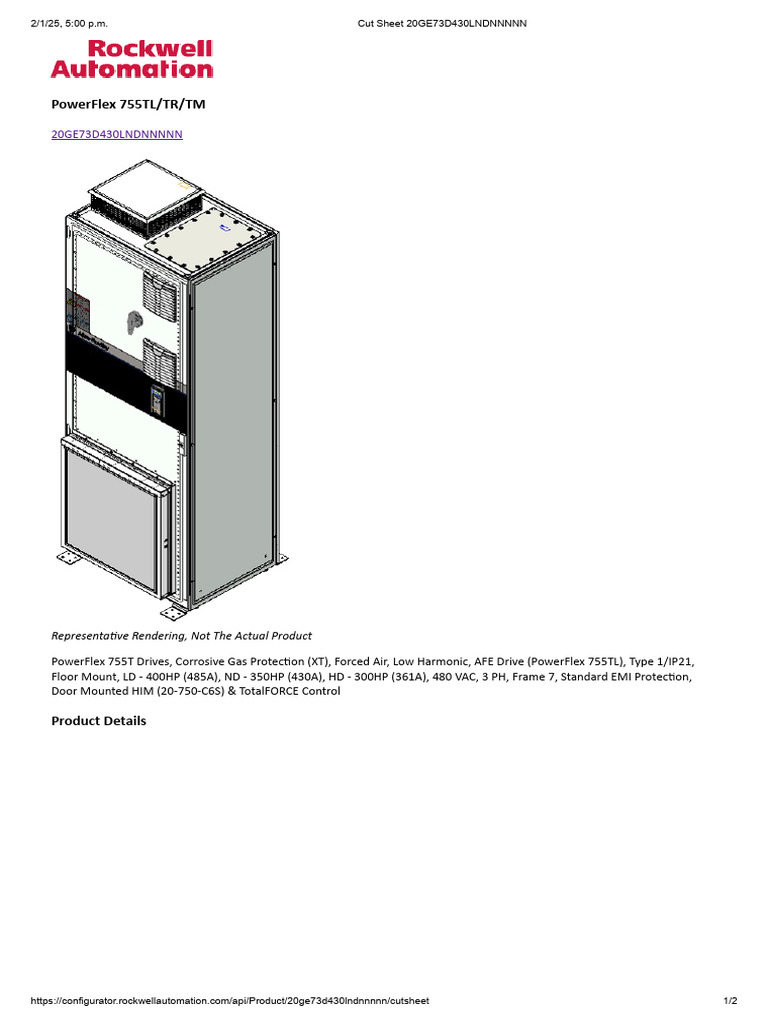 PowerFlex 755T Drive Specifications | PDF
