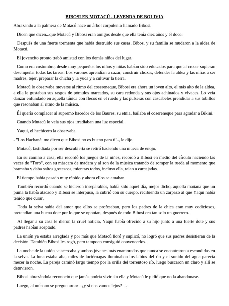 Bibosi en Motacú | PDF