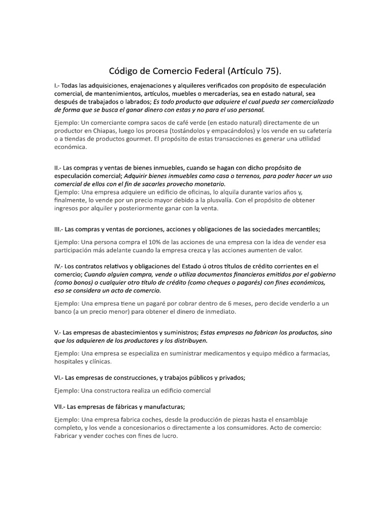 Codigo de Comercio Federal - 121158 | PDF