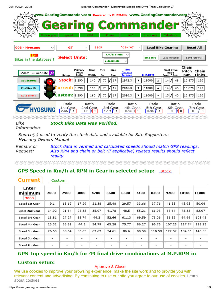 Gearing Commander - Motorcycle Speed and Drive Train Calculator v7 ...