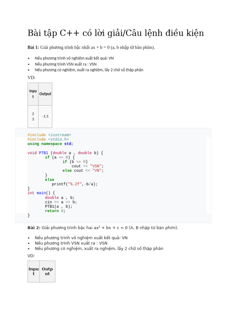 2 C++ Cau Lenh If | PDF