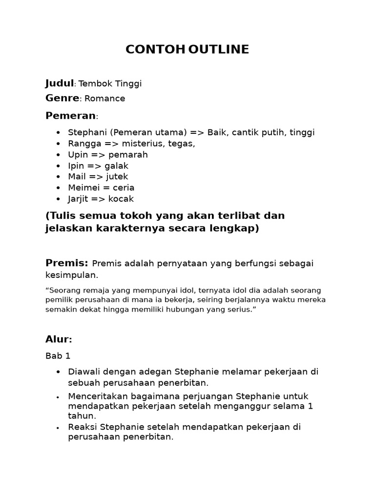 Contoh Outline | PDF