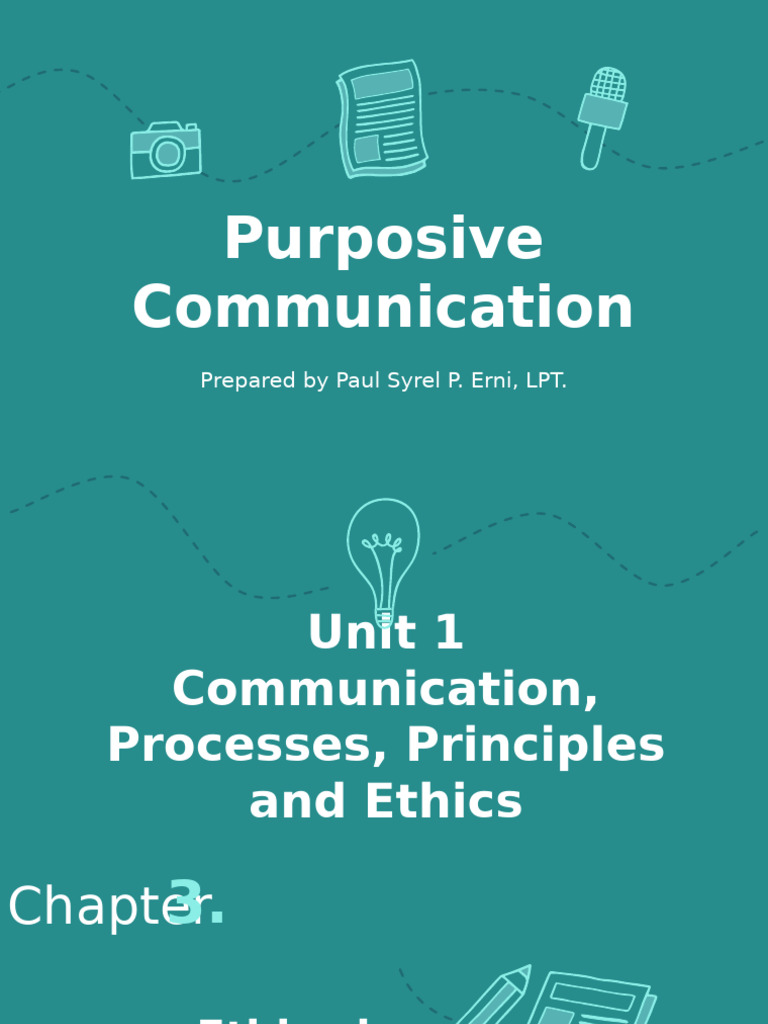 Ethics in Communication Principles | PDF | Truth | Communication