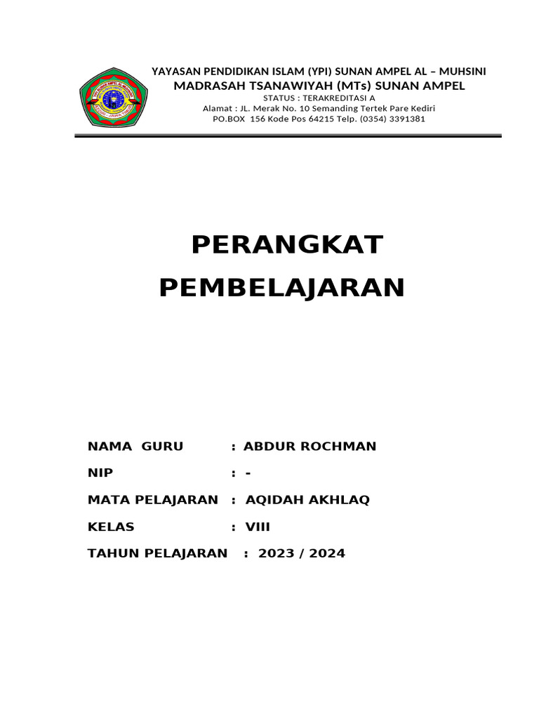 Cover Perangkat | PDF