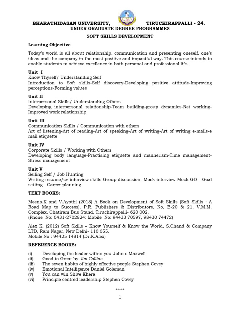 Soft Skills Development | PDF