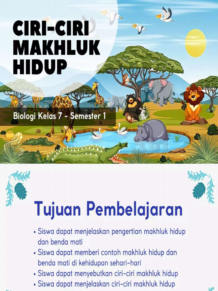 Ciri2 Makhluk Hidup | PDF