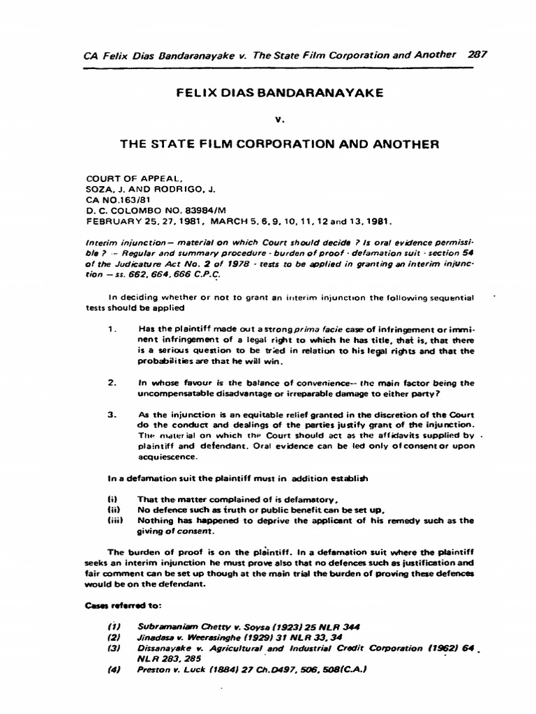 023 SLLR SLLR 1981 2 FELIX DIAS BANDARANAYAKE v. THE STATE FILM ...